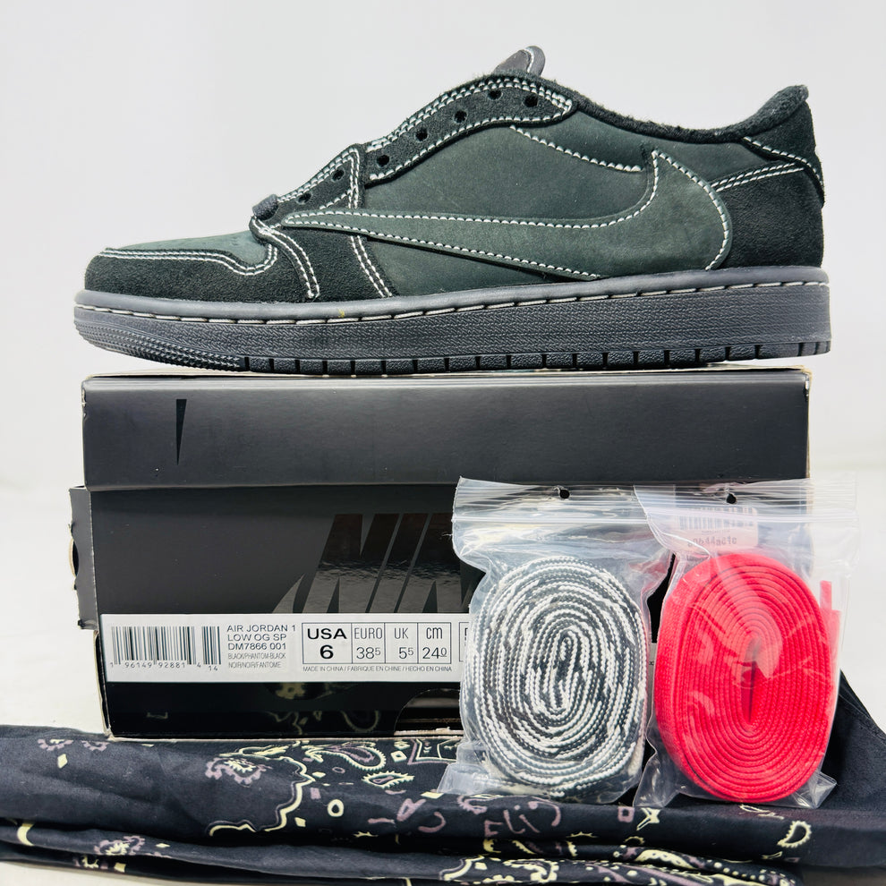 Jordan 1 Retro Low OG SP Travis Scott Black Phantom – Holy Ground