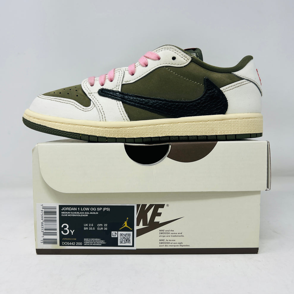 Jordan 1 Retro Low OG SP Travis Scott Medium Olive (PS) – Holy Ground