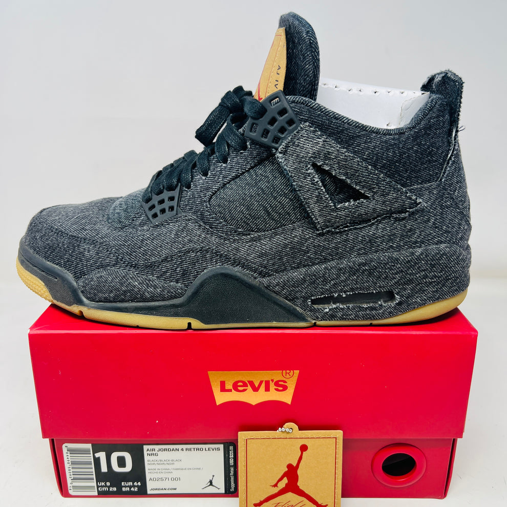 Jordan 4 Retro Levi's Black (Levi's Tag) – Holy Ground