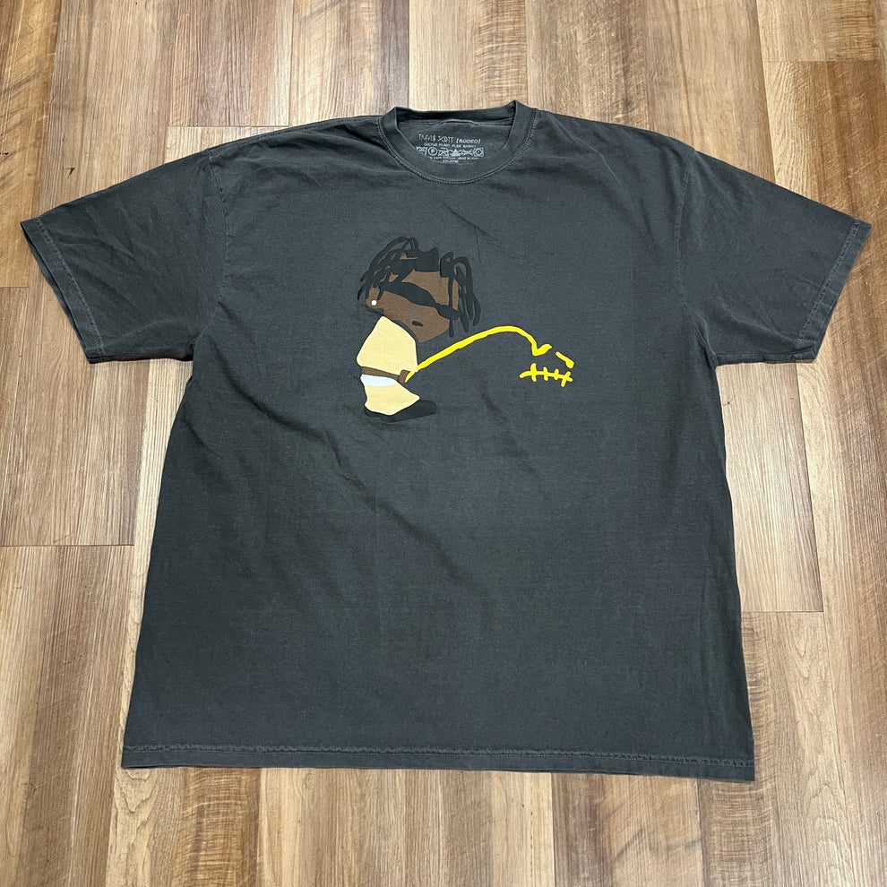 Travis Scott Rodeo Cactus Plant Flea Market Track 8 Tee Black – Holy Ground