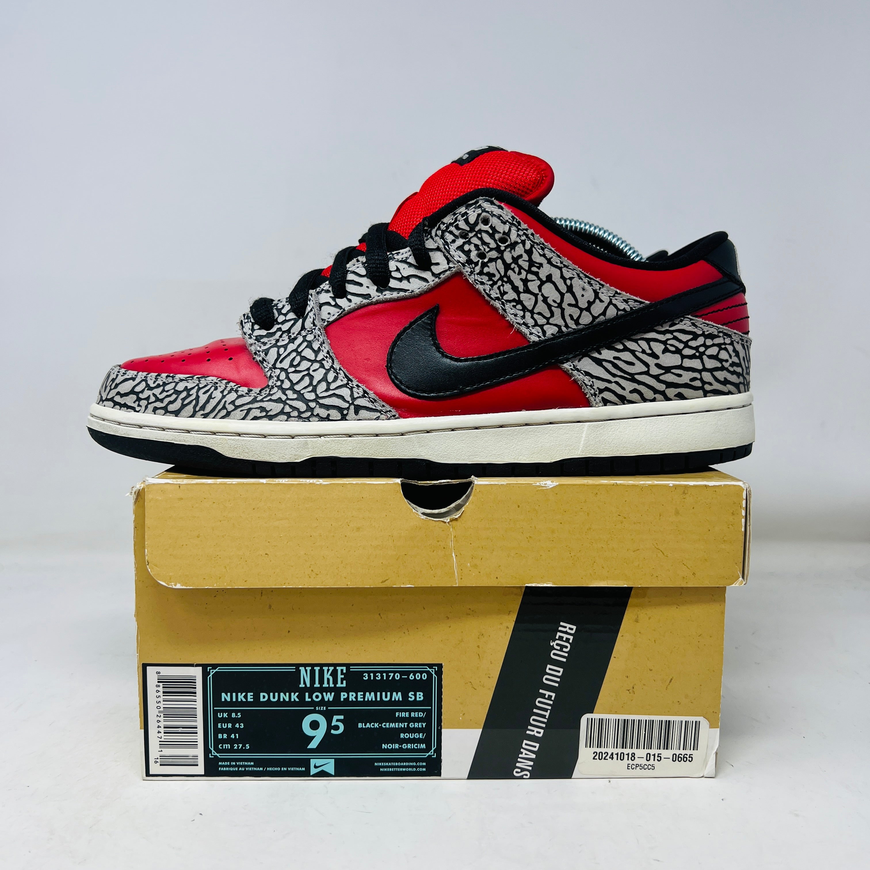 Nike SB Dunk Low Supreme Red Cement (2012) – Holy Ground
